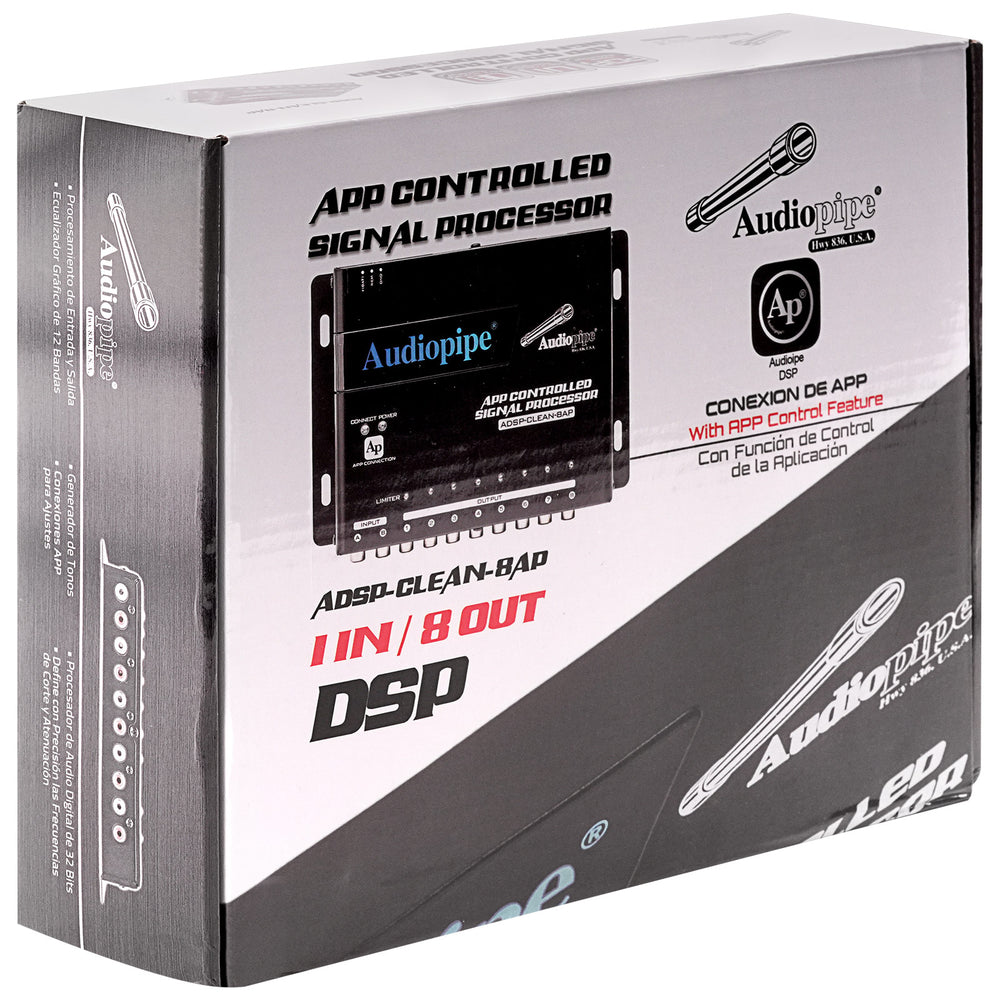 APP Controlled Signal Processor (ADSP-CLEAN-8AP) – Audiopipe