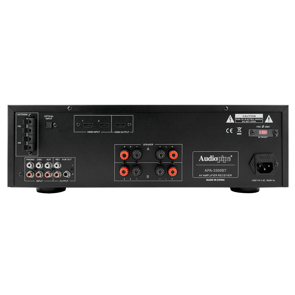 Audio/Video Amplifier Receiver (APA-3500BT) – Audiopipe