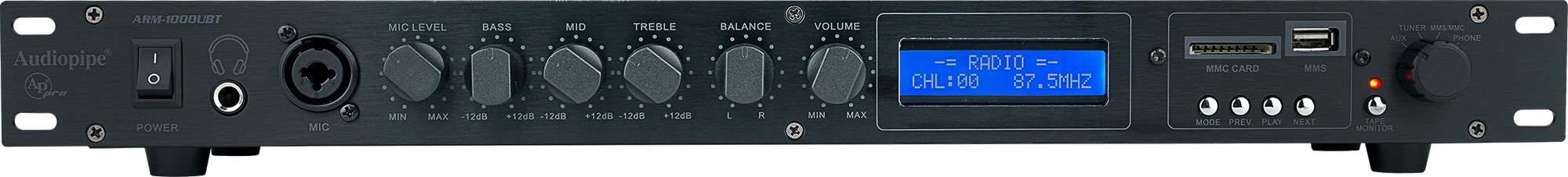 Professional Pre Amplifier (ARM-1000UBT) – Audiopipe