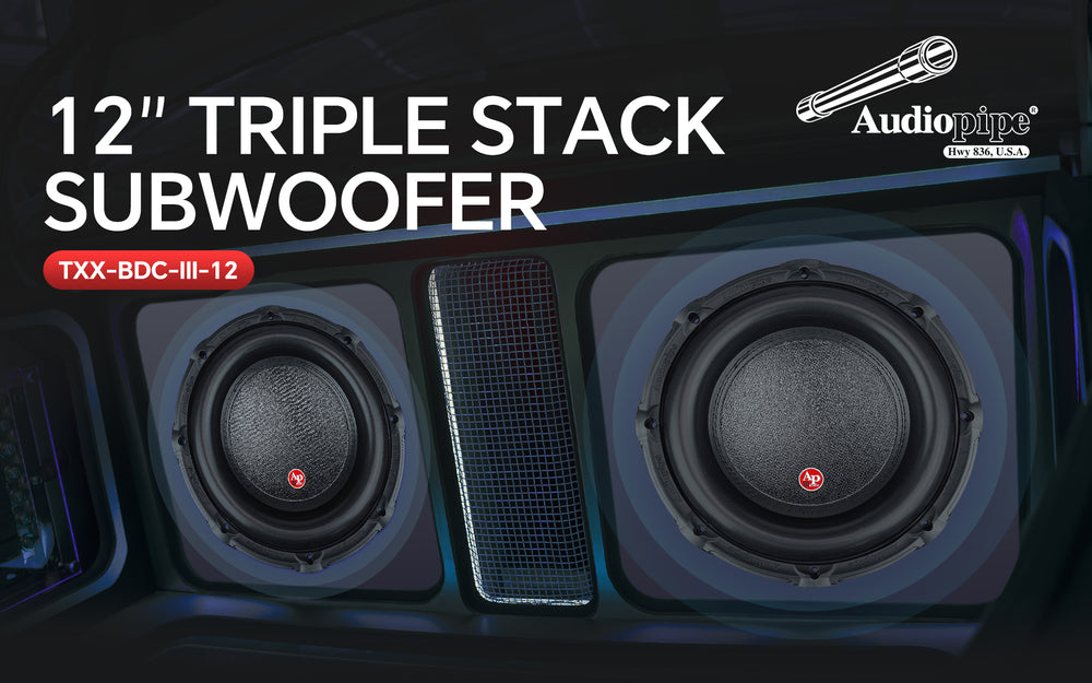 12" Triple Stack Composite Cone Subwoofer (TXX-BDC-III-12) – Audiopipe