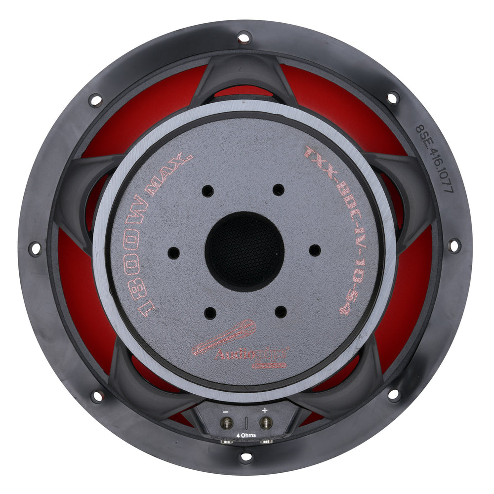 10" Quad Stack Composite Cone Subwoofer (TXX-BDC-IV-10-S4) – Audiopipe
