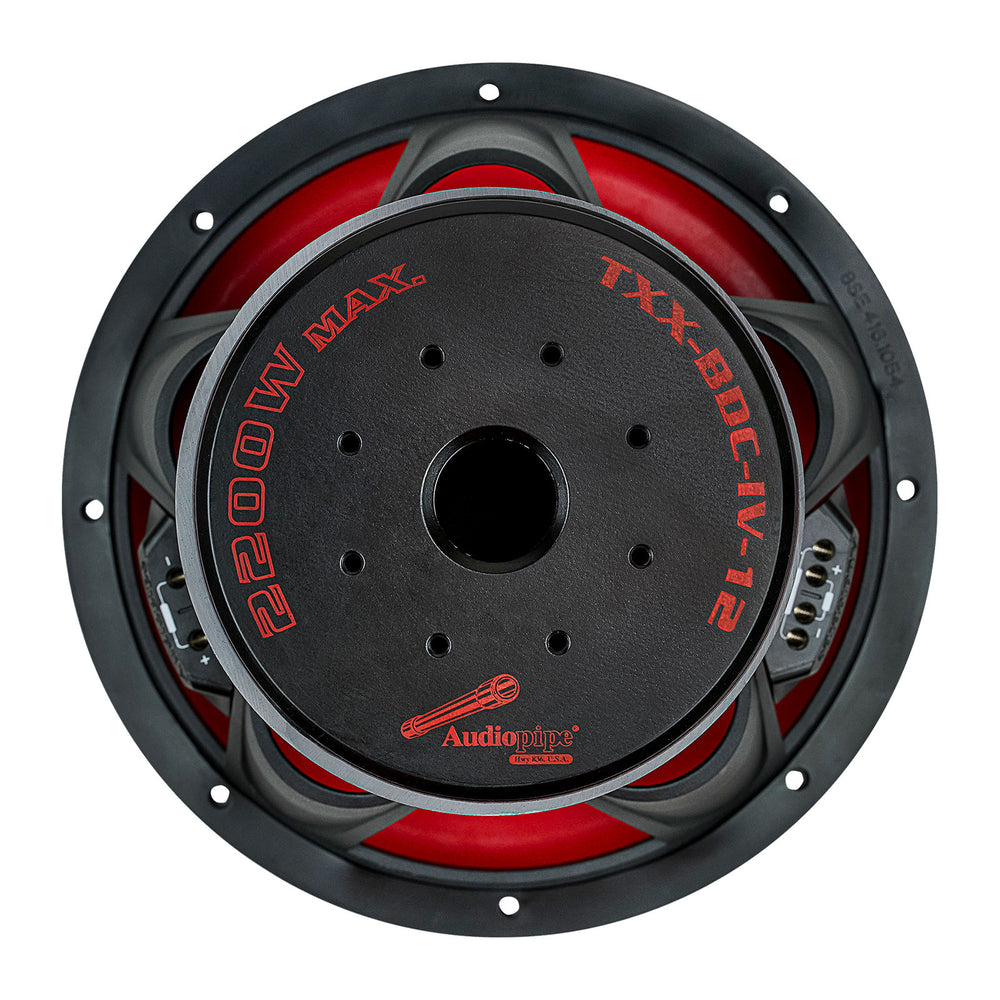12" Quad Stack Composite Cone Subwoofer (TXX-BDC-IV-12D2) – Audiopipe